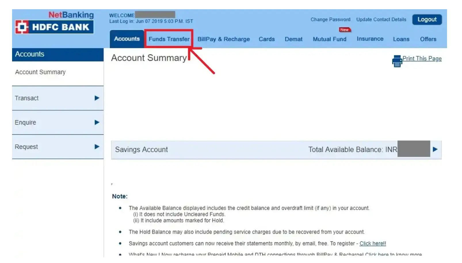 HDFC Net Banking Register Activate Login Fund Transfer HDFC Net Banking Register Activate Login Fund Transfer